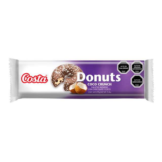 COSTA GALLETA DONUTS COCO CRUNCH 95 GR - Carozzi