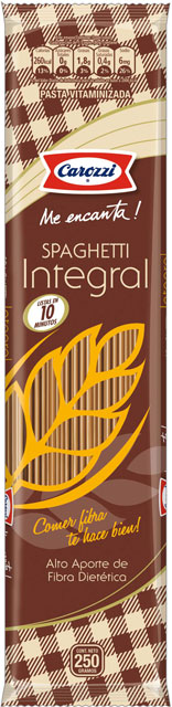 CAROZZI SPAGHETTI INTEGRAL 250 GR - Carozzi