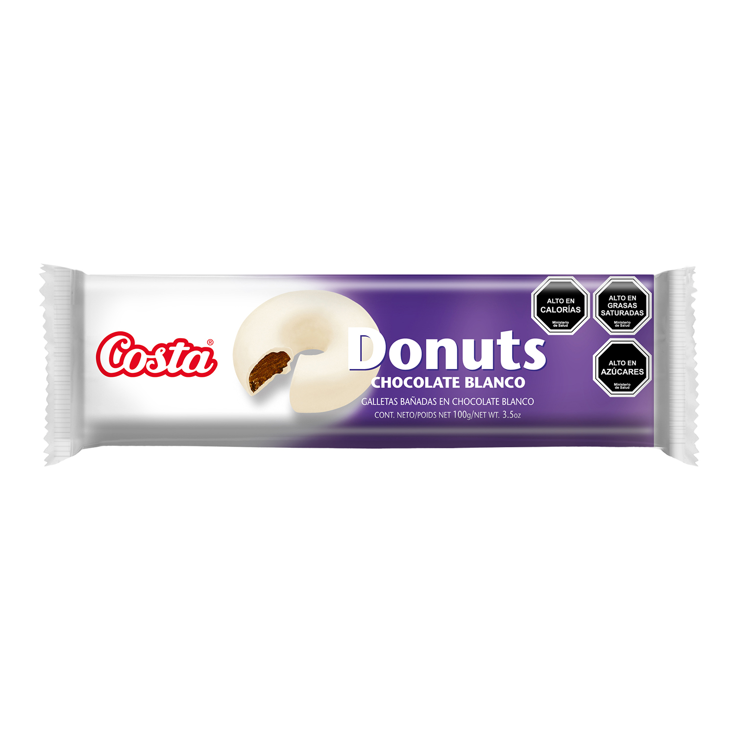 COSTA GALLETA DONUTS BLANCO 100 GR - Carozzi