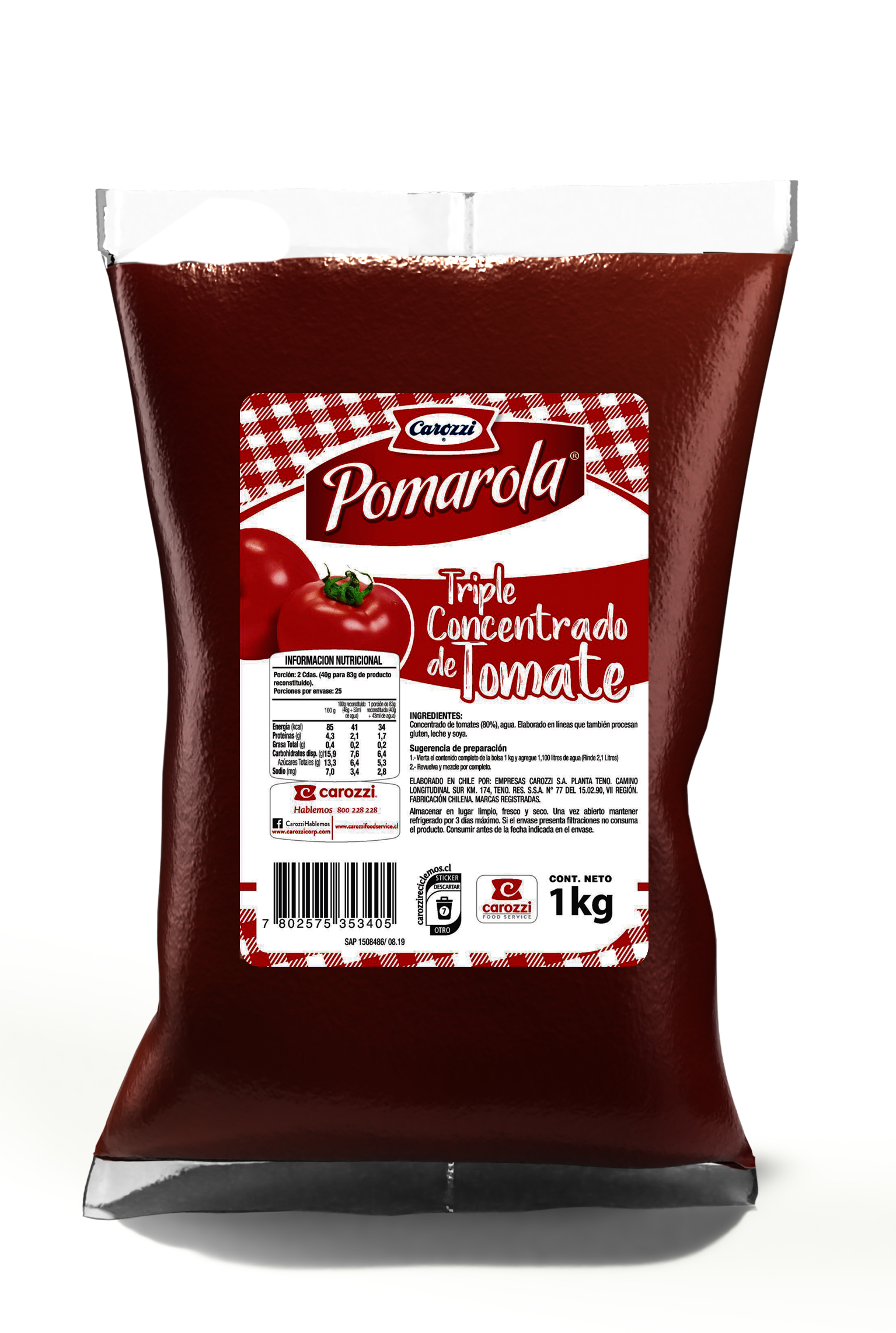 Lanzamiento Tomates Pomarola 1 kg - Carozzi